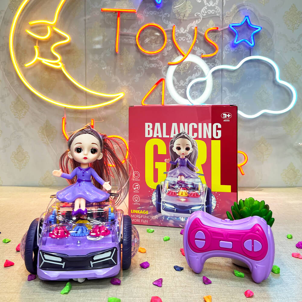 REMOTE CONTROL 360 ROTATING GIRL BALANCING CAR – Toys4you.pk