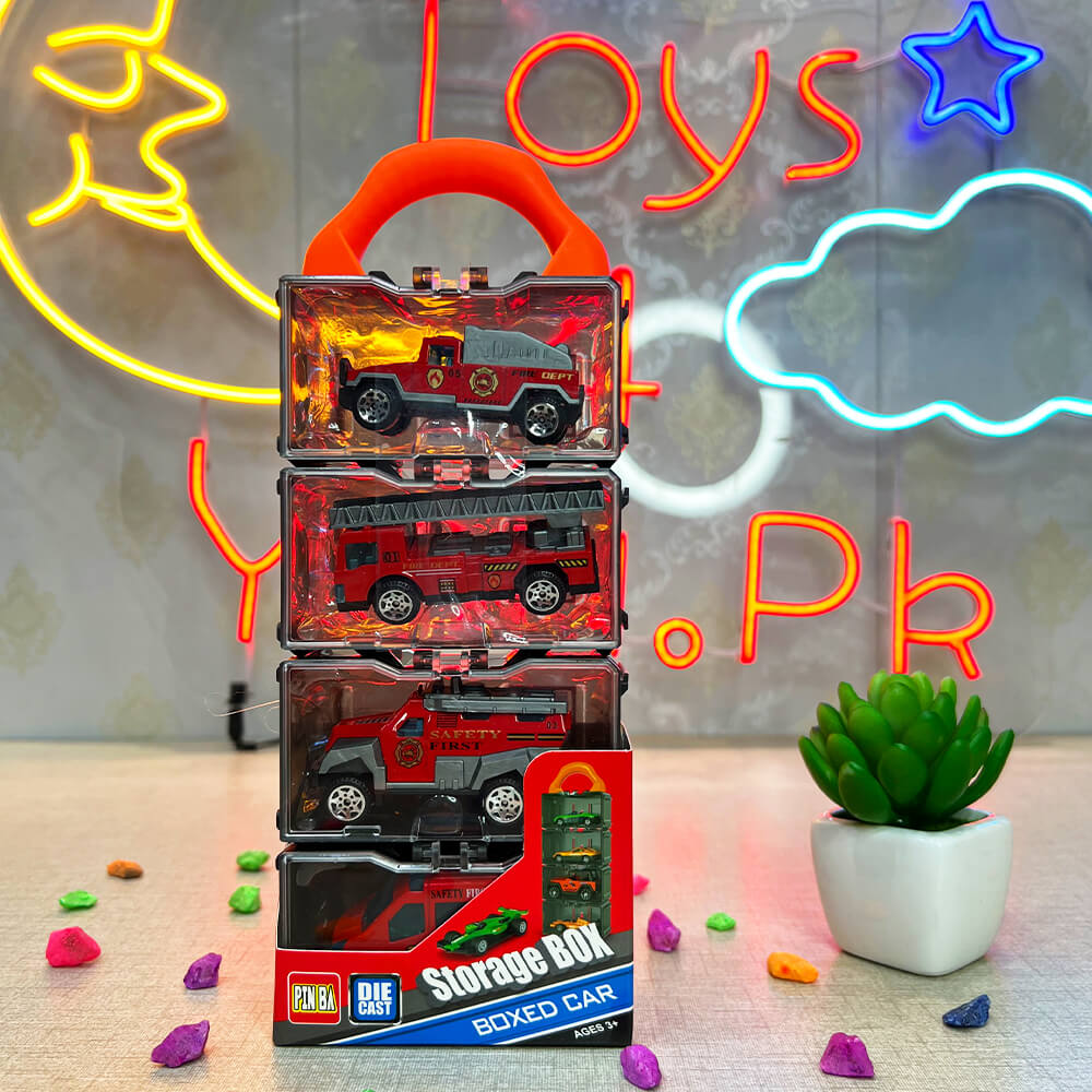 PACK OF 4 - KIDS MINI FIRE RESCUE DIE CAST MODEL – Toys4you.pk