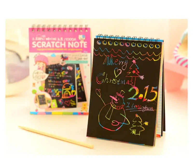 SCRATCH PAITING NOTE BOOK FOR KIDS – Toys4you.pk
