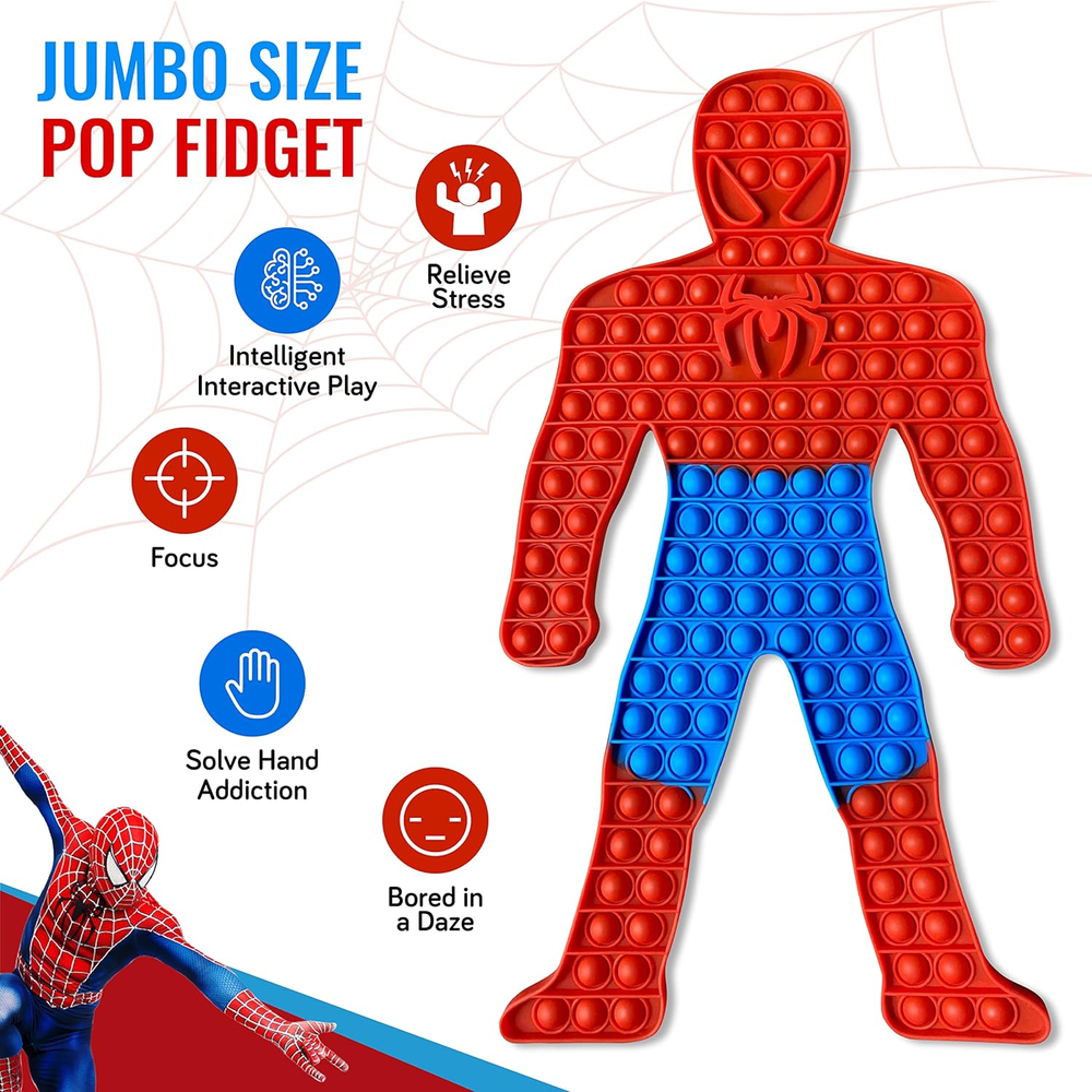 POP IT BIG SIZE SPIDER MAN FIDGET TOY – Toys4you.pk